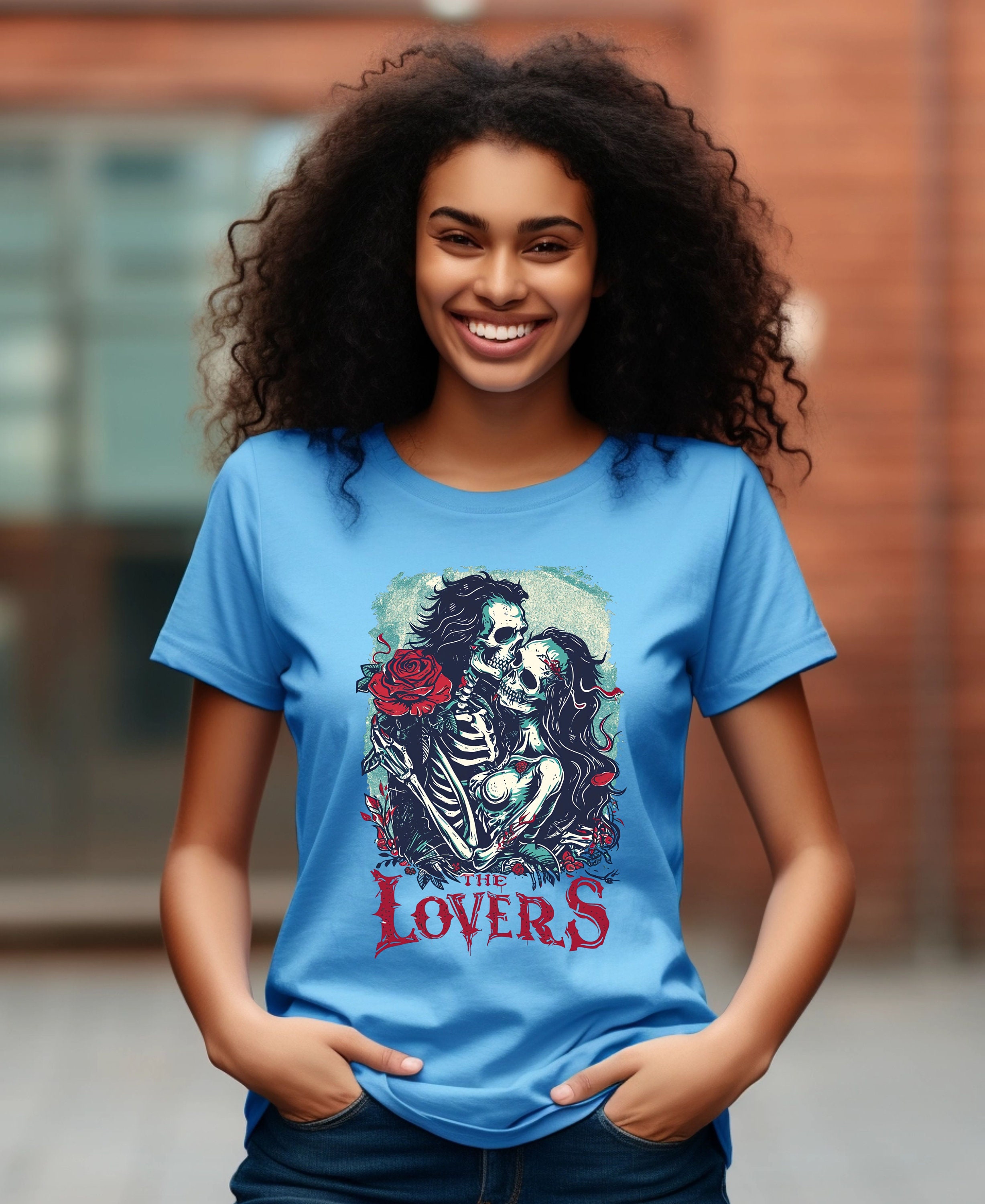 The Lovers Svg Tarot Card Svg Skull Lovers Svg Dead Skeleton Love Svg Gothic Svg Skull Couple ...