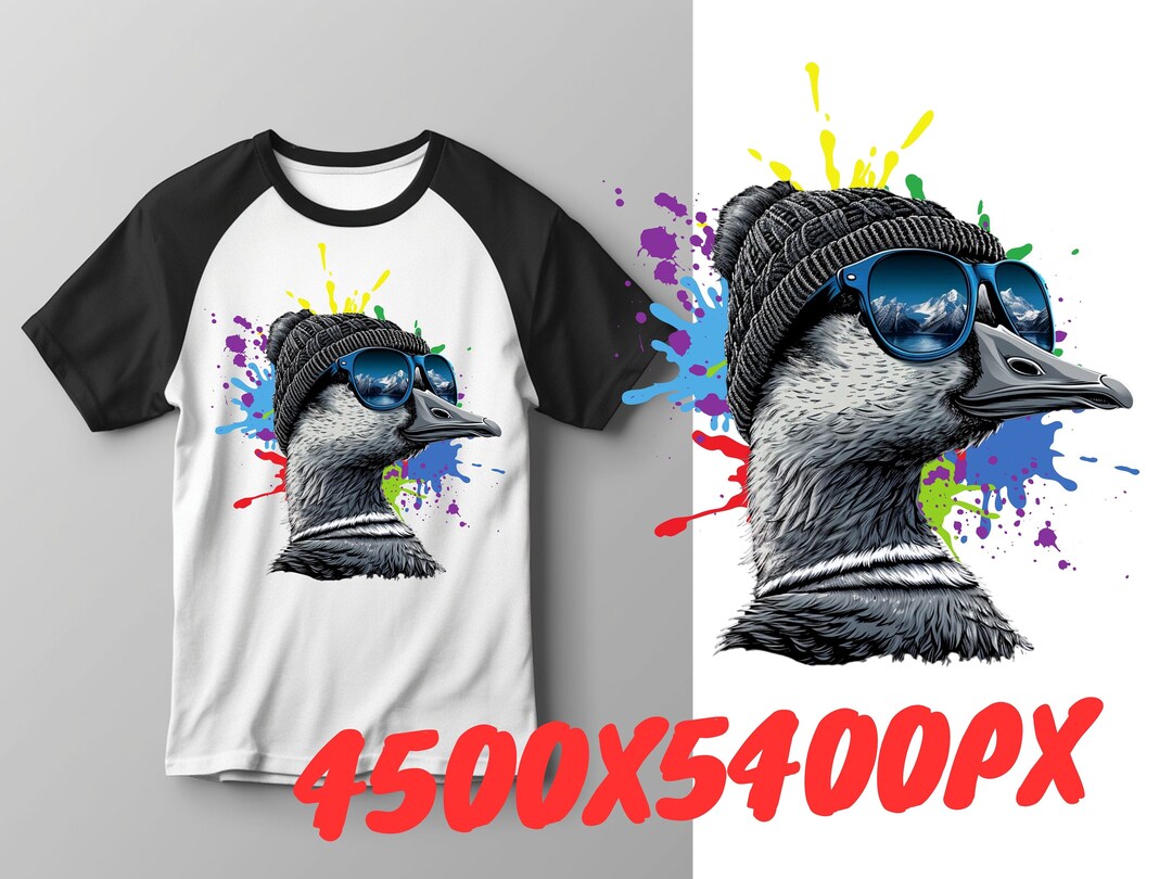Goose with glasses png, Duck SVG PNG, Duck with Gun SVG, Funny Duck Svg ...