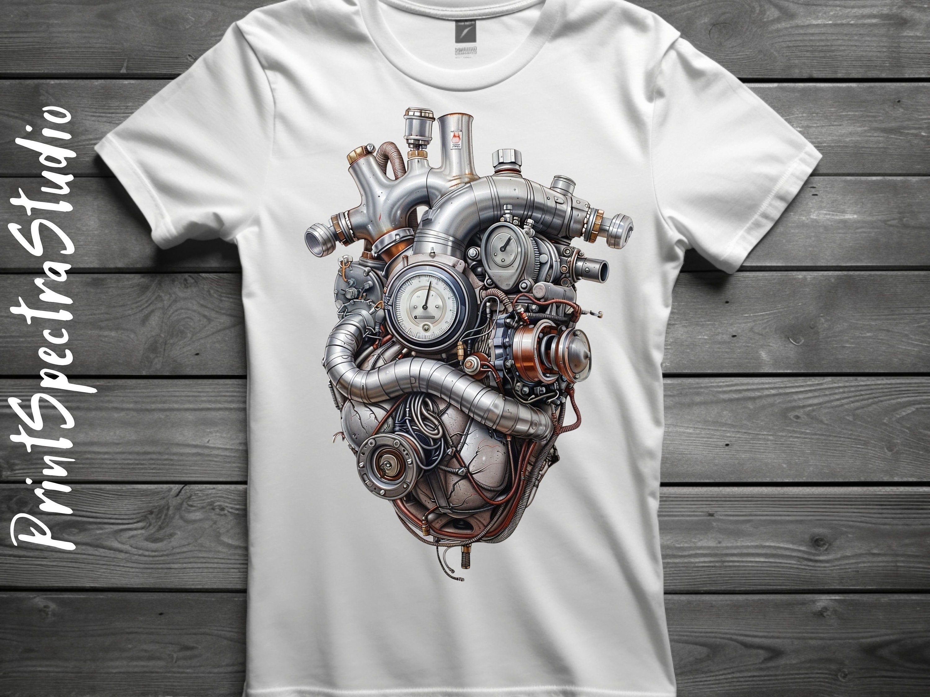Heart of Steel Tee Print, Engine SVG, Mechanic Svg, Engine Clipart - Etsy