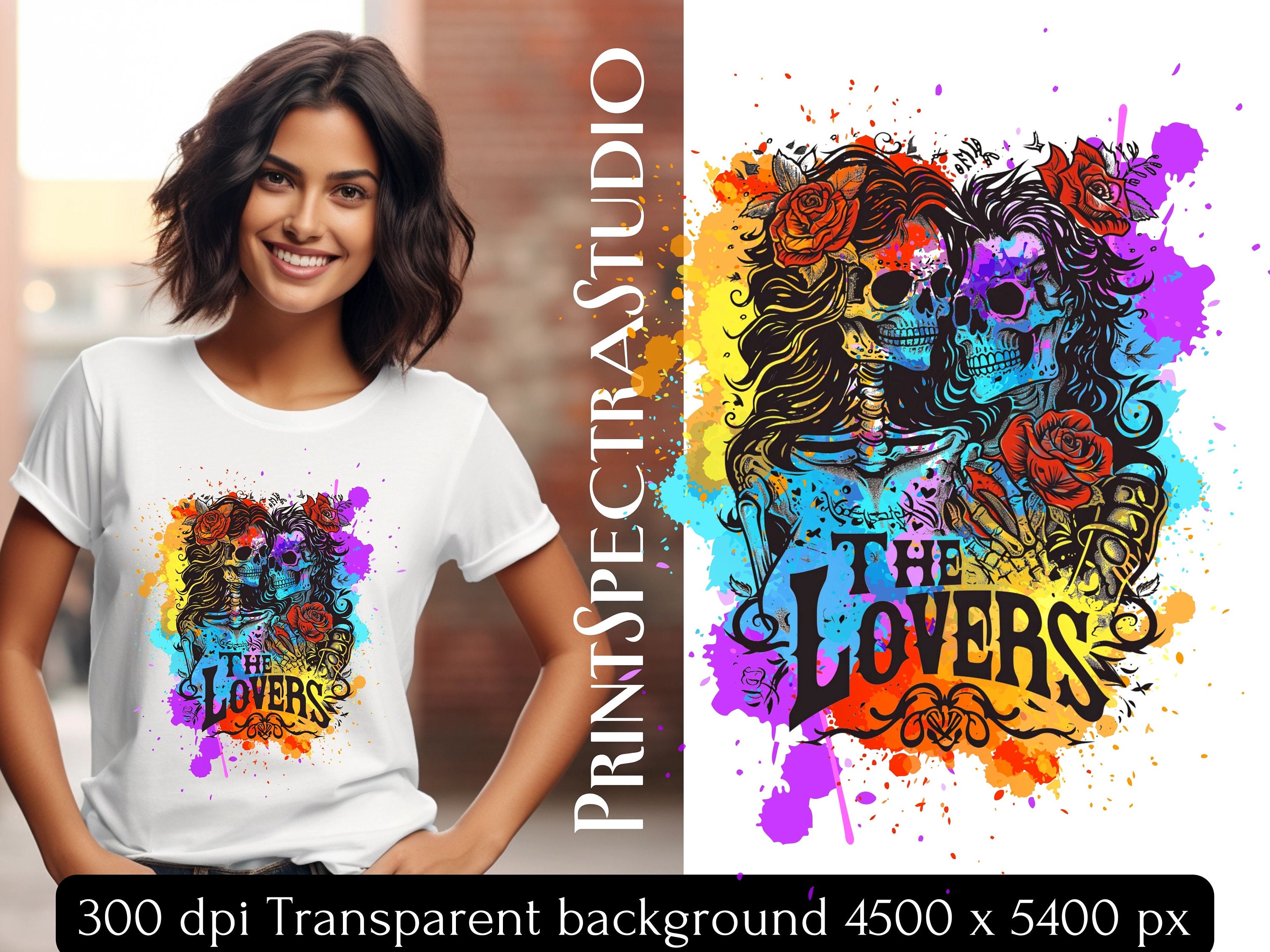 The Lovers Svg Tarot Card Svg Skull Lovers Svg Dead Skeleton Love Svg ...