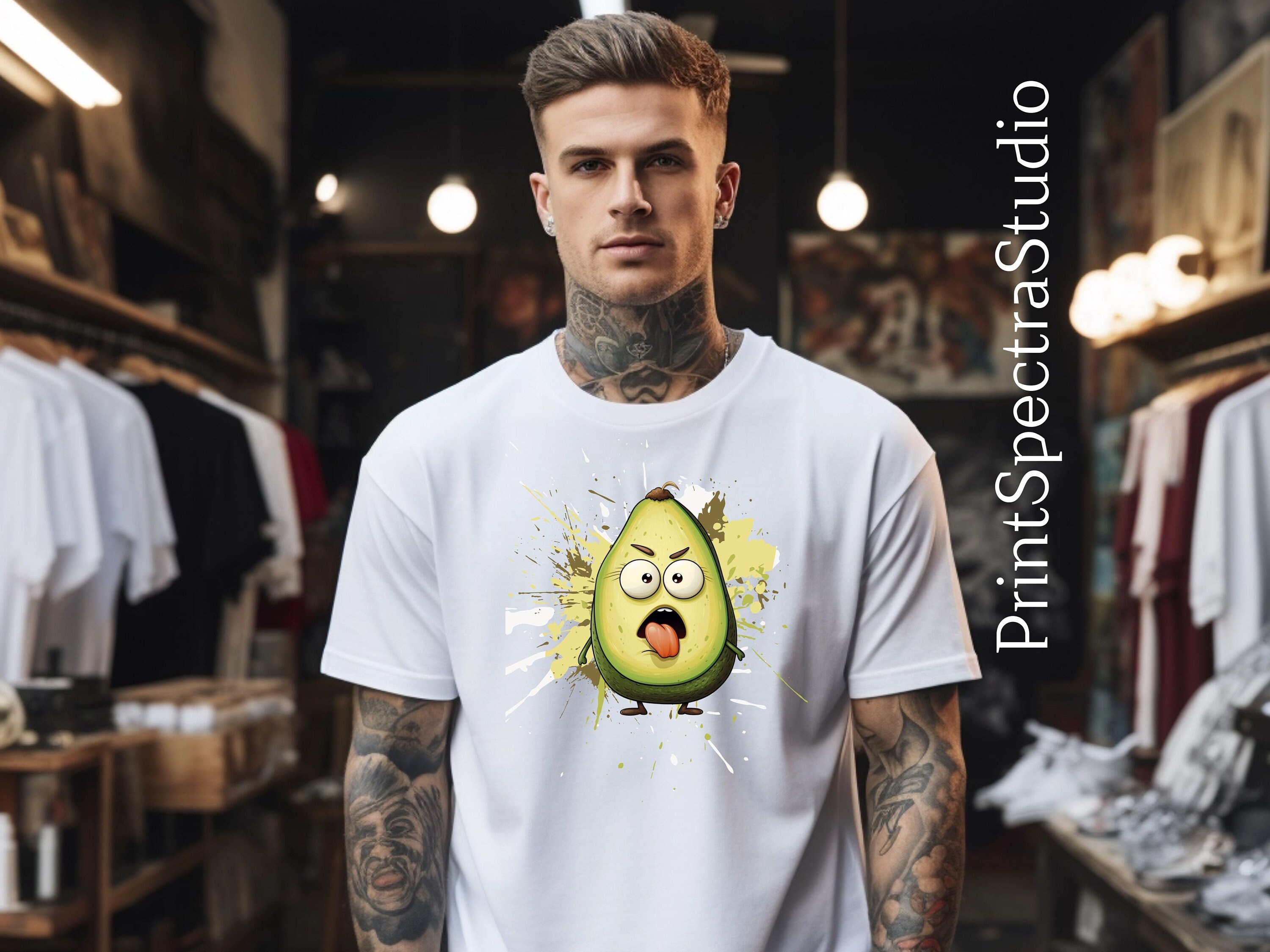 Funny Avocado PNG, Avocado Sticker, Avocado PNG, Sticker Design ...