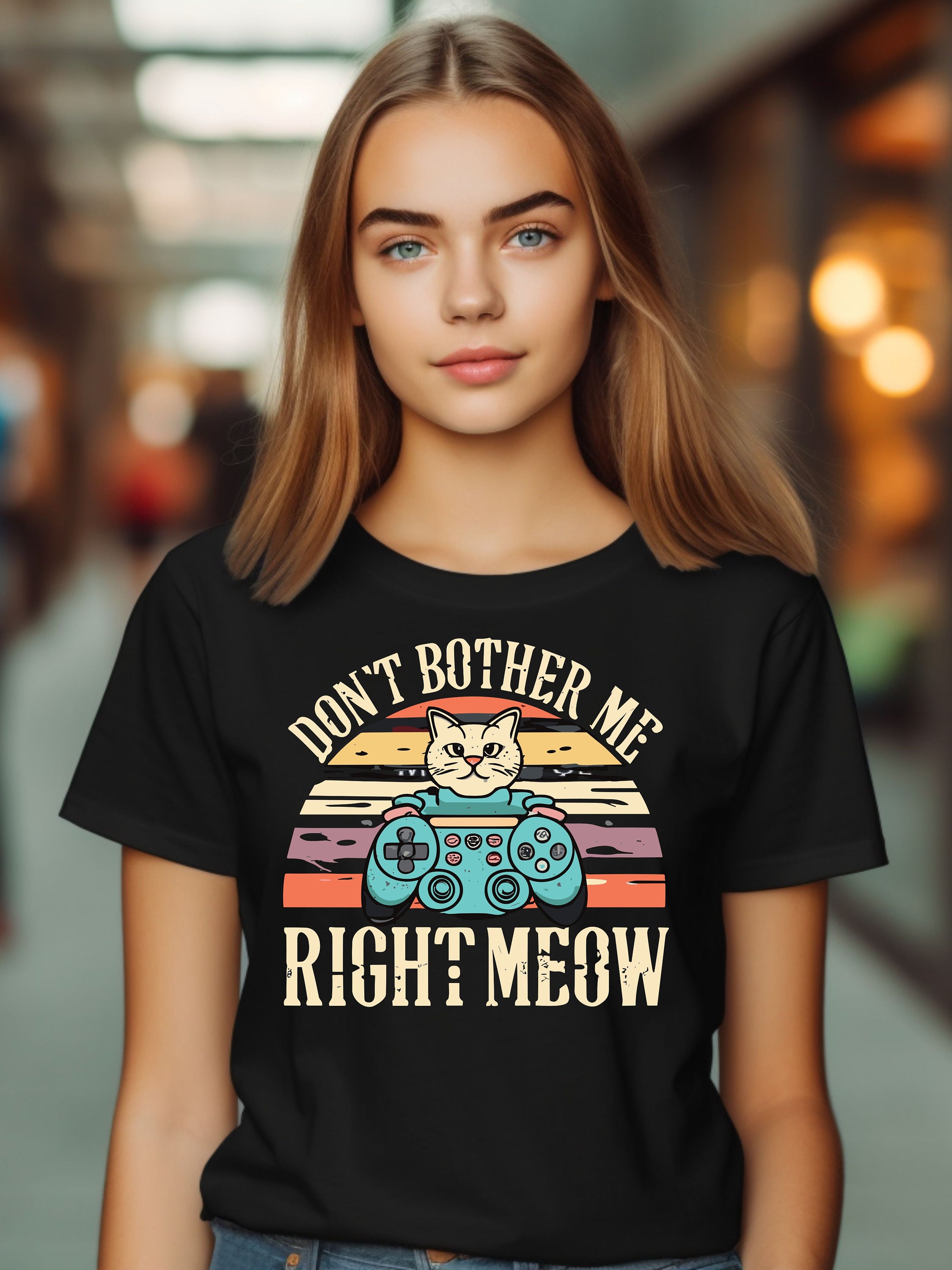 Gamer Cat PNG Cut File Funny Nerd Geek Cat Video Games Cutting File ...