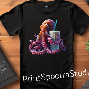 Octopus Png for T-shirt Designs, Dtf Png, Png for Shirt, Octopus Png ...