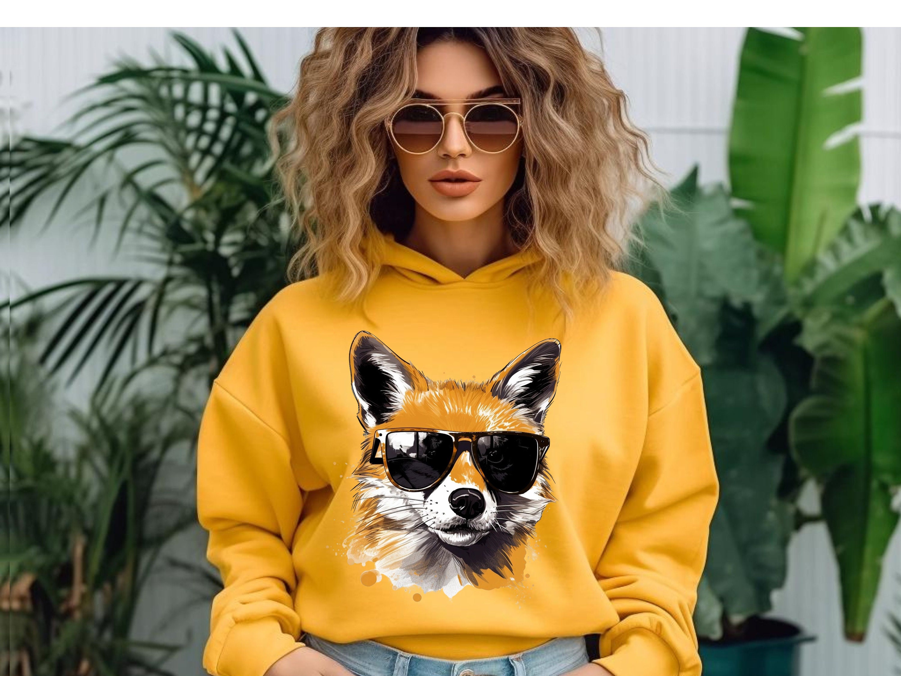 Funky Fox SVG Woodland Animals PNG, Digital File High Quality Artwork ...