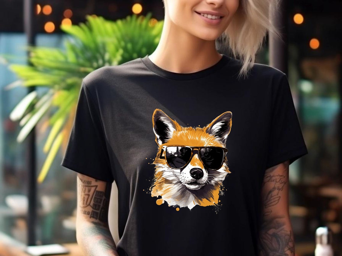 Funky Fox SVG Woodland Animals PNG, Digital File High Quality Artwork ...