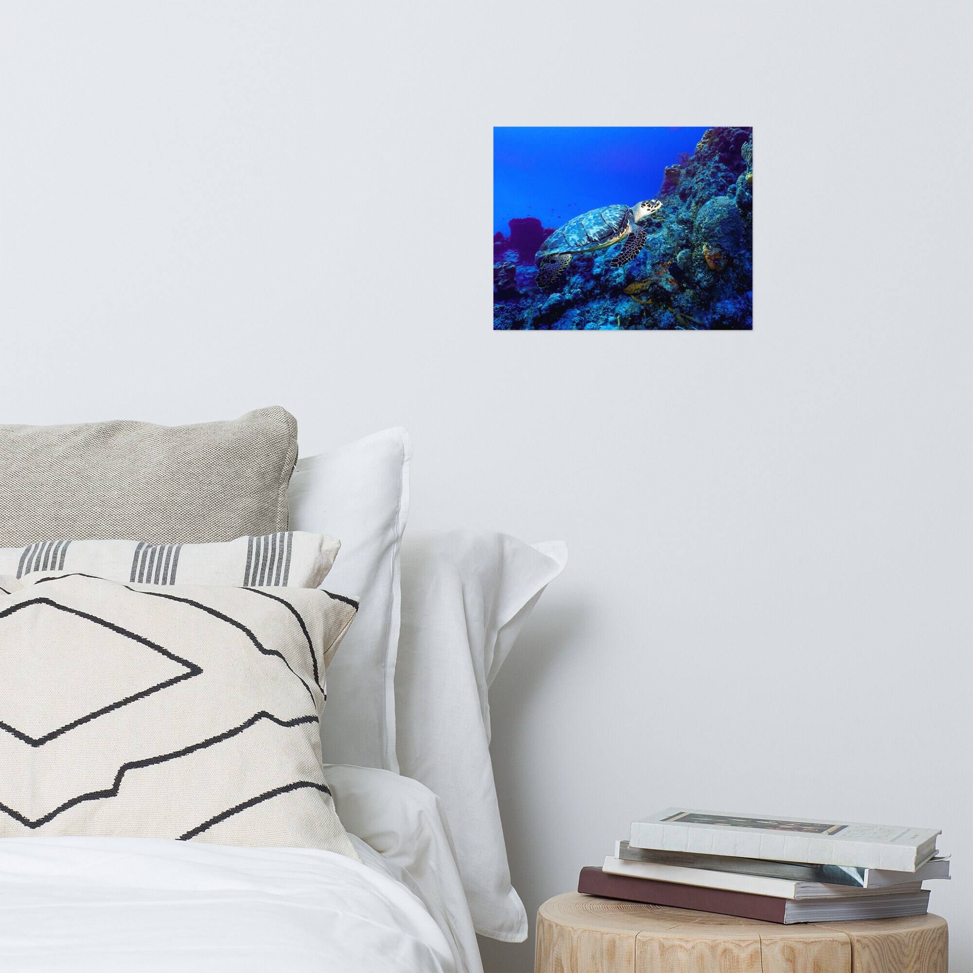 Ocean Wall Art Beach Art Underwater Print Scuba Diver Gift Poster ...
