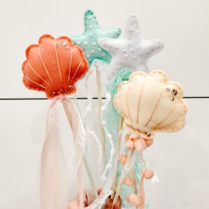 Coral Sea Shell Wand | Whimsical Kids, Magic Wand, Make Believe Decor ...
