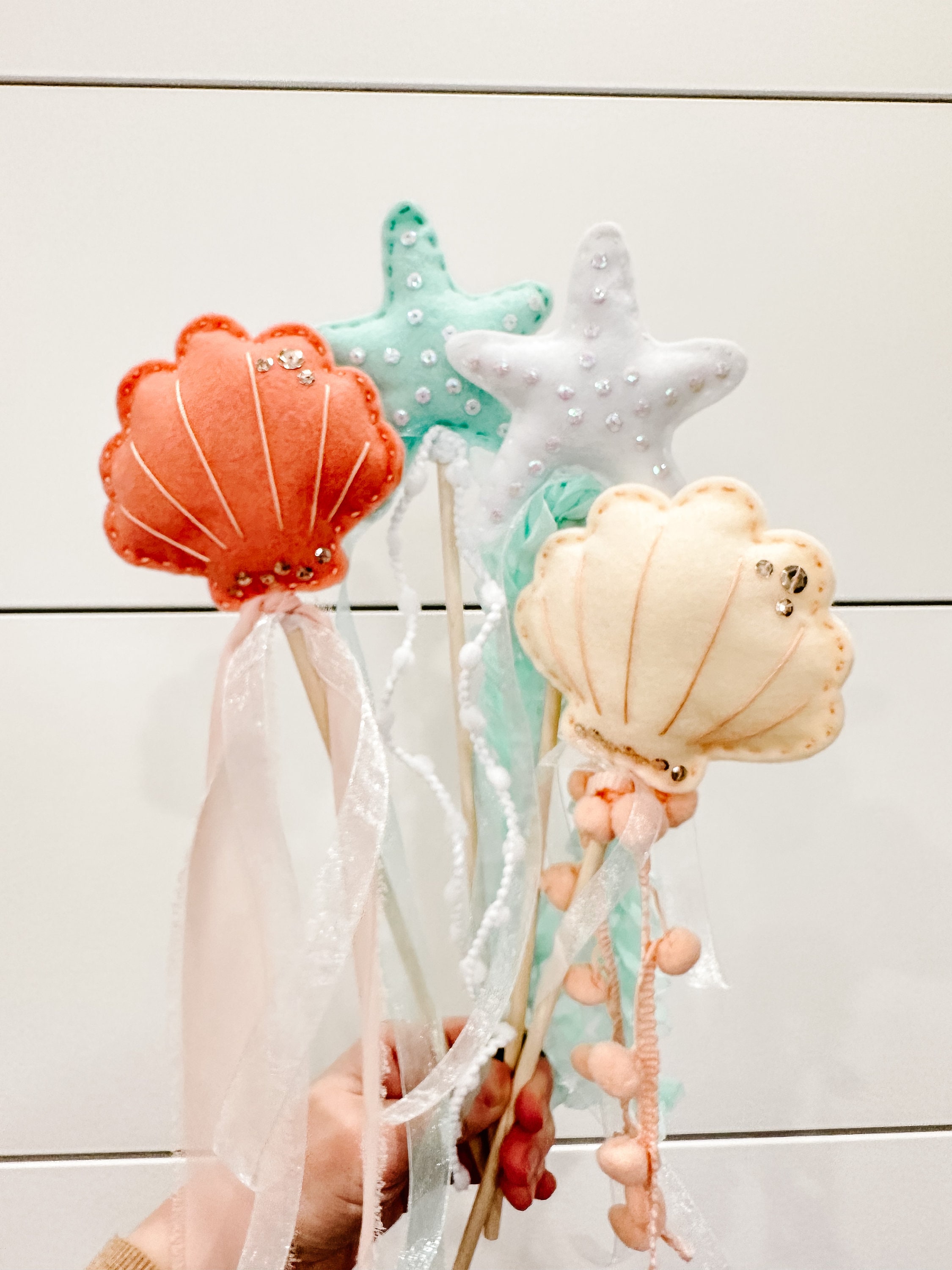 White Star Fish Wand | Whimsical Kids, Magic Wand, Make Believe Decor ...