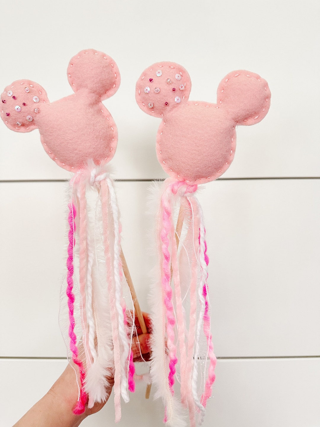 PINK Mouse Inspired Wand Whimsical Kids Magic Wand Make Believe Decor ...