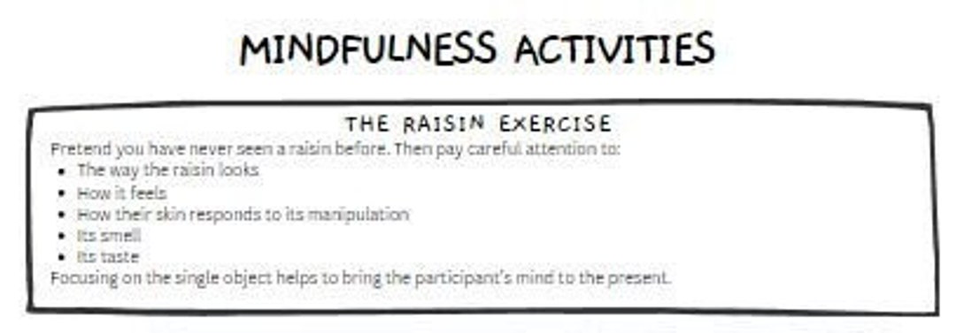 Mindfulness Activities Worksheet - Etsy