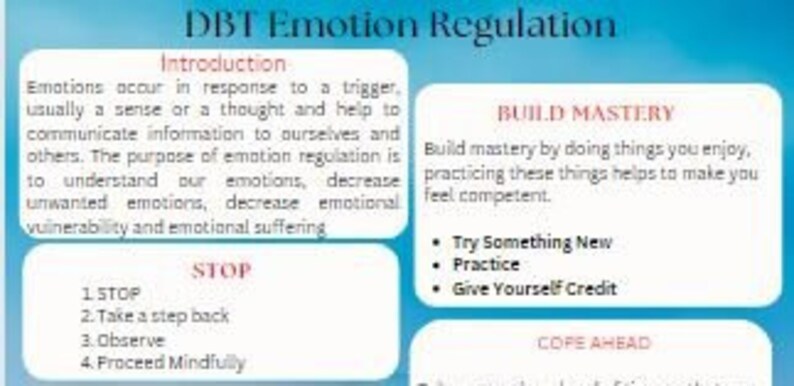 DBT Skills Cheat Sheets Bundle-all 4 Skills Groups - Etsy