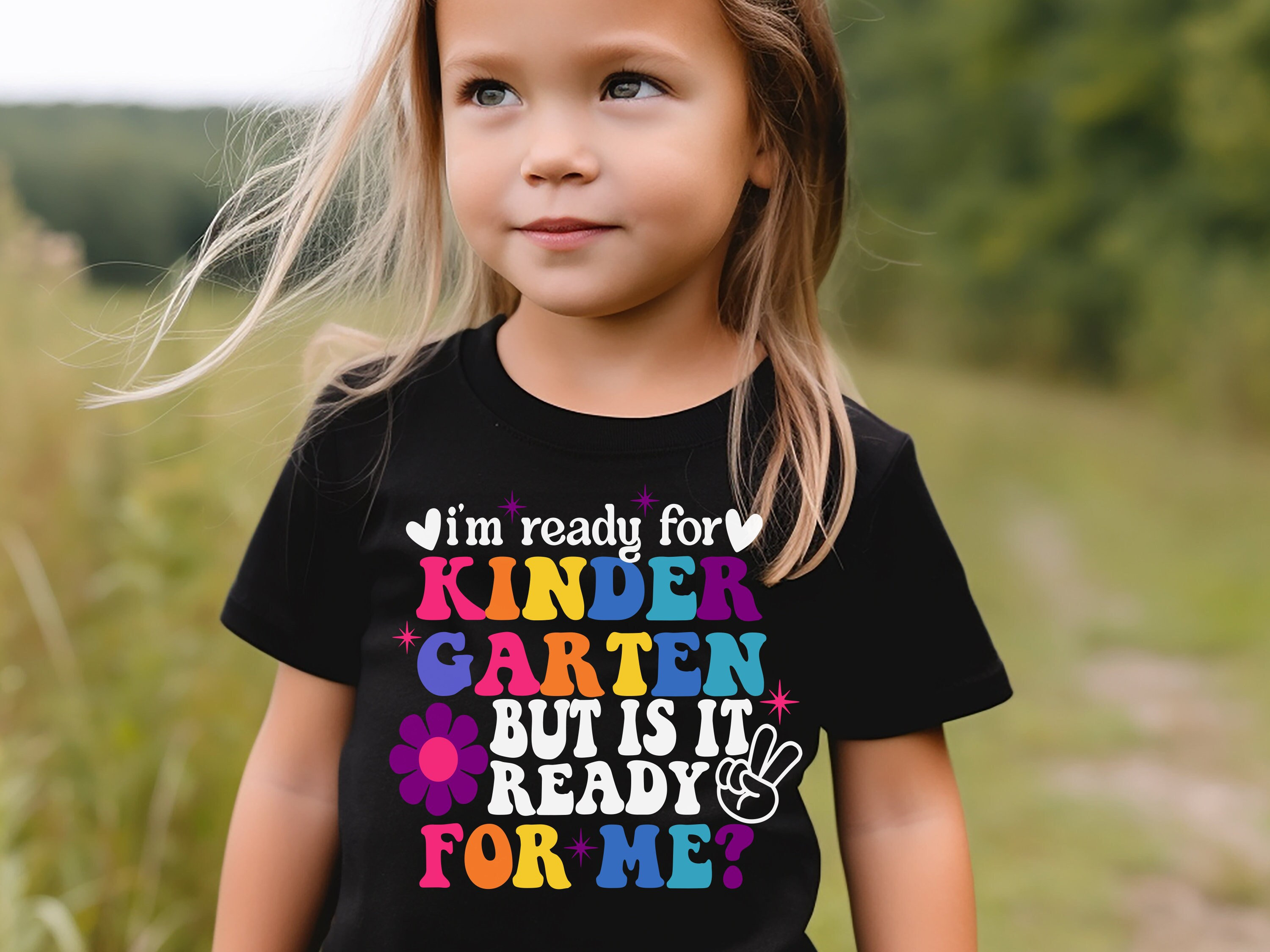 Groovy Ready for Kindergarten Digital Design, Svg, Png, School Svg ...