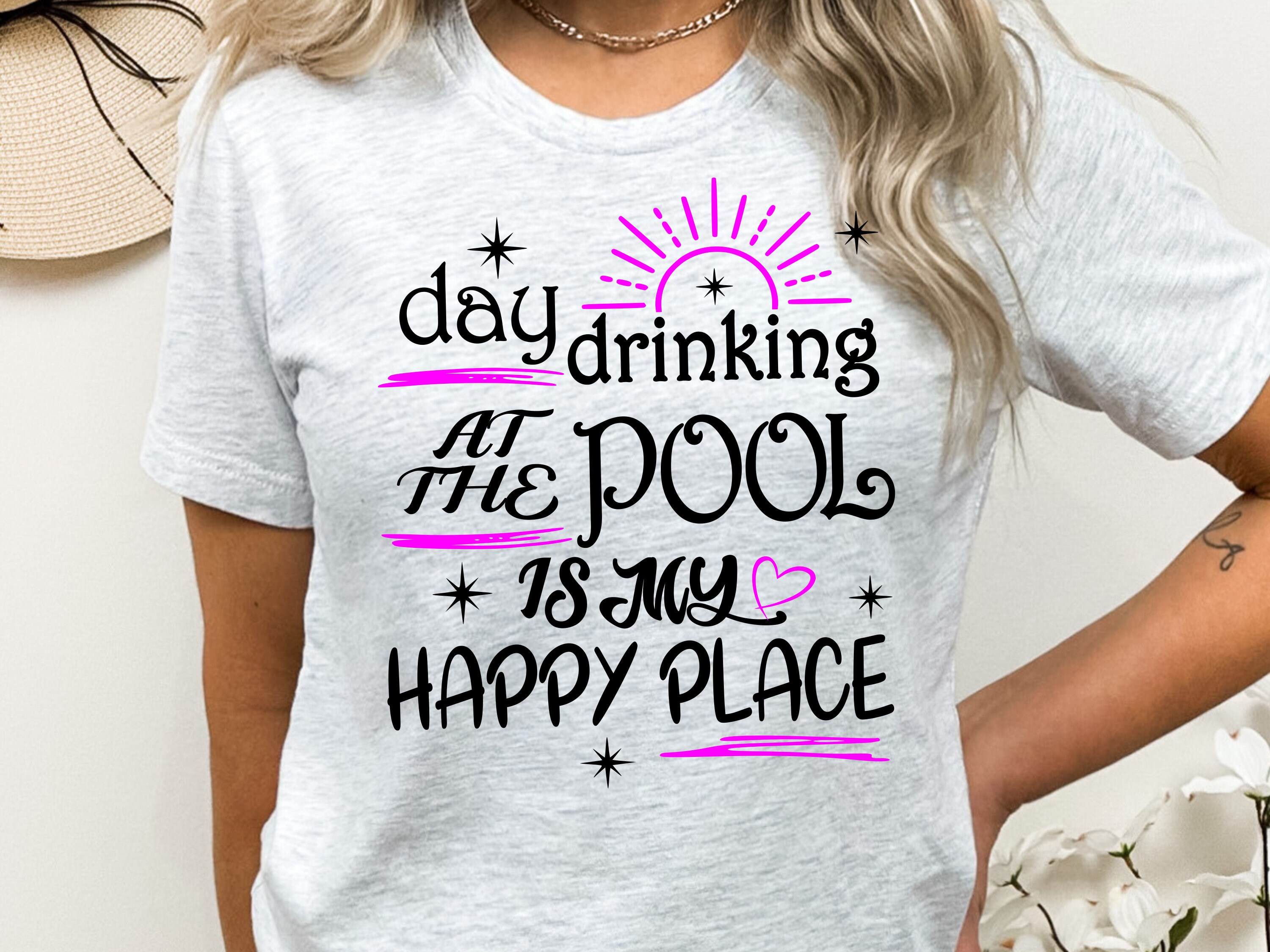 Day Drinking at the Pool Svg, Summer Svg, Pool Svg, Drinking, Vacation ...