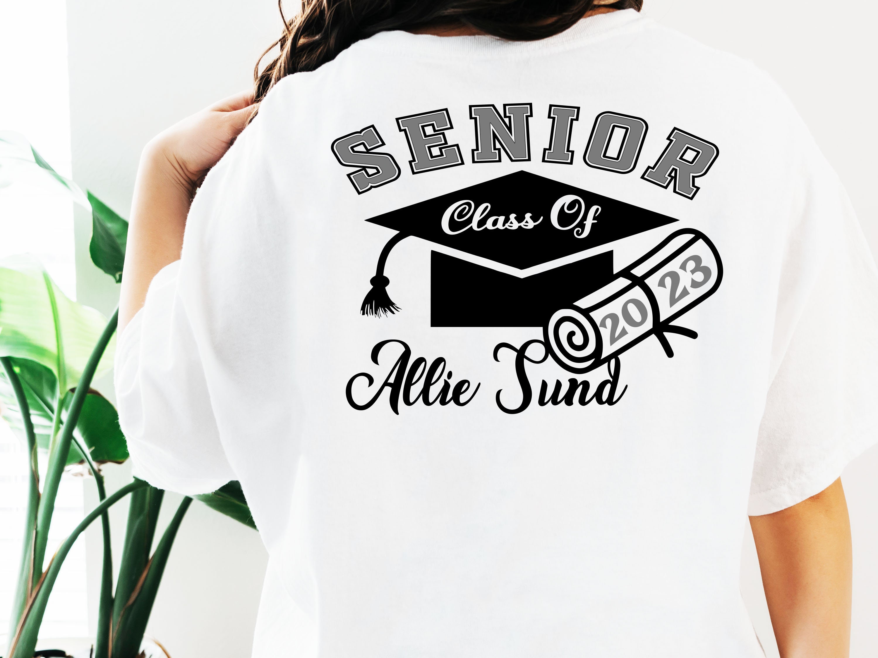 Senior Hat Diploma Digital Design for Printing and Cutting Machines ...