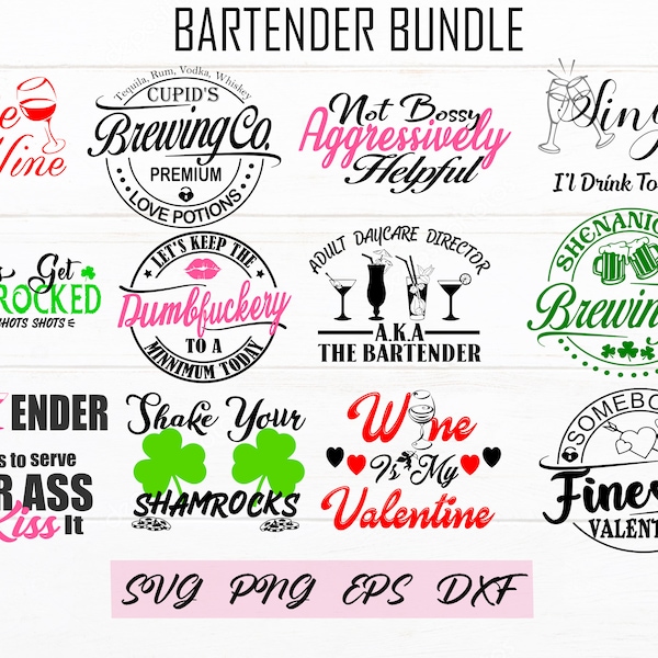 Bartender Svg - Etsy