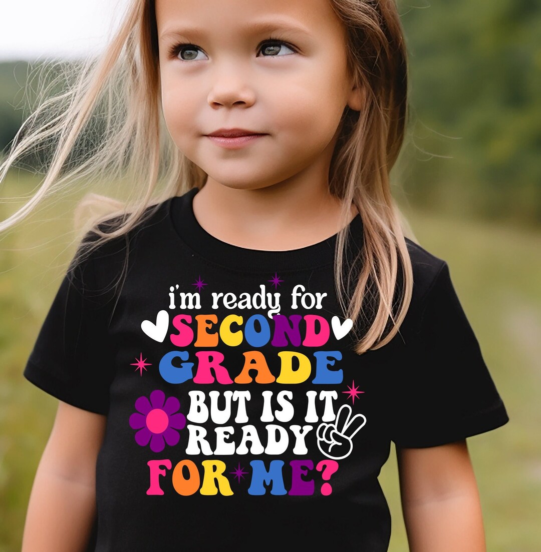 Groovy Ready for Second Grade Digital Design, Svg, School Svg, Second ...