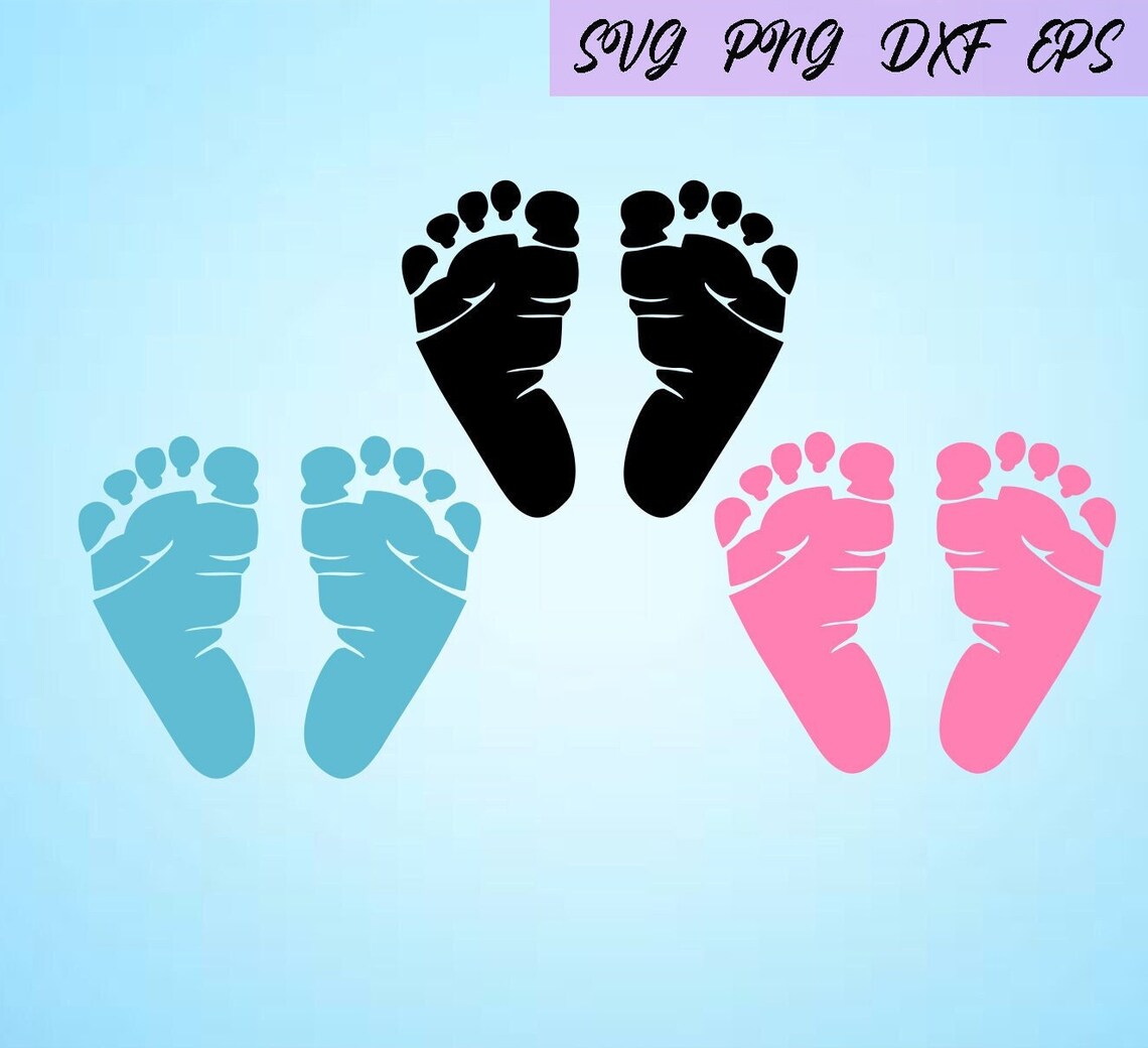 Baby Feet SVG Digital Design Comes in Multiple Formats - Etsy