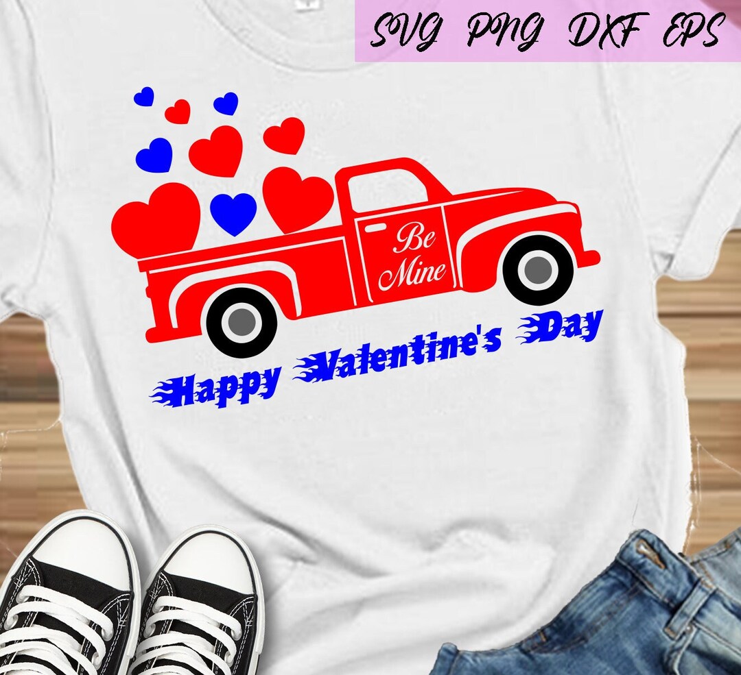 Valentine Truck Svg, Truck Svg, Truck Png, Valentine Truck Png, Cricut ...