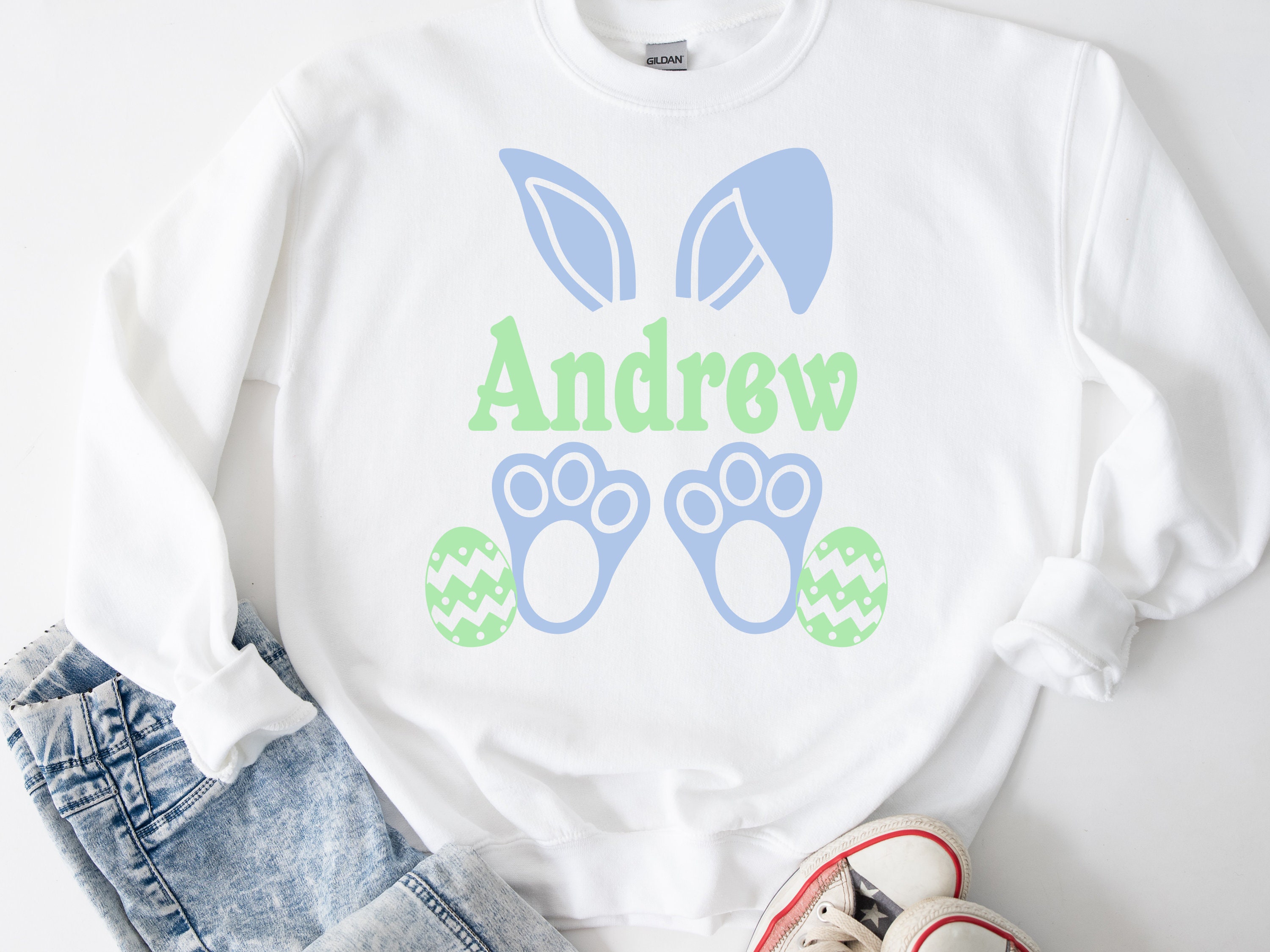 Split Bunny Ears and Feet for Personalization Digital Design for ...