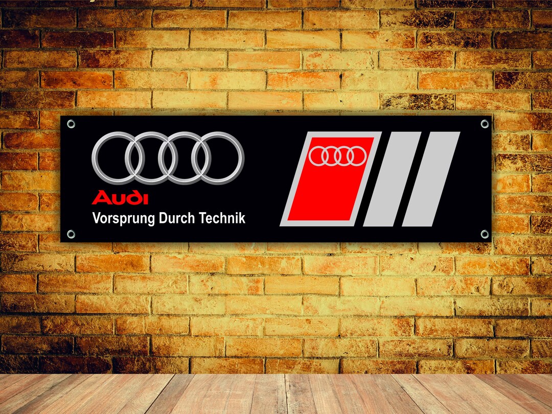 AUDI Logo Banner Vinyl Garage Sign,office or Showroom, Flag, Racing ...