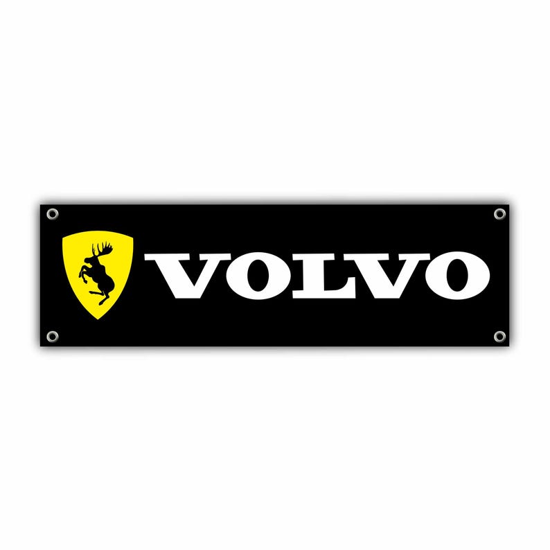 VOLVO Logo Banner Vinyl Garage Sign,office or Showroom, Flag, Racing ...