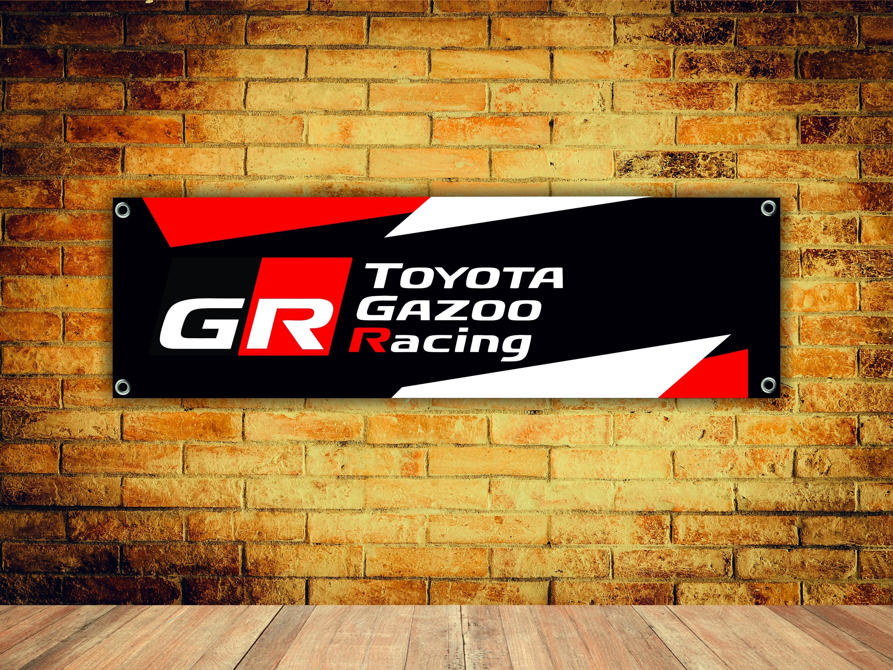 TOYOTA Gazoo Racing Banner Vinyl Garage Sign,office or Showroom, Flag ...