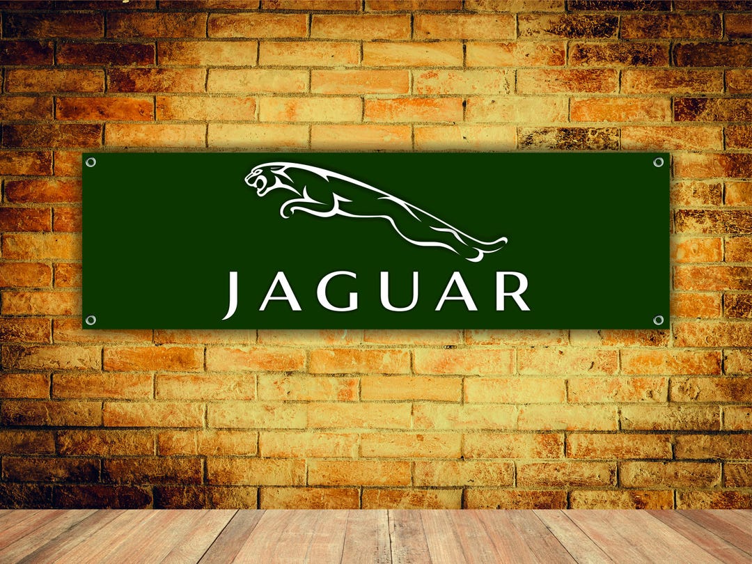JAGUAR Banner Vinyl Garage Sign,office or Showroom, Flag, Racing Poster ...