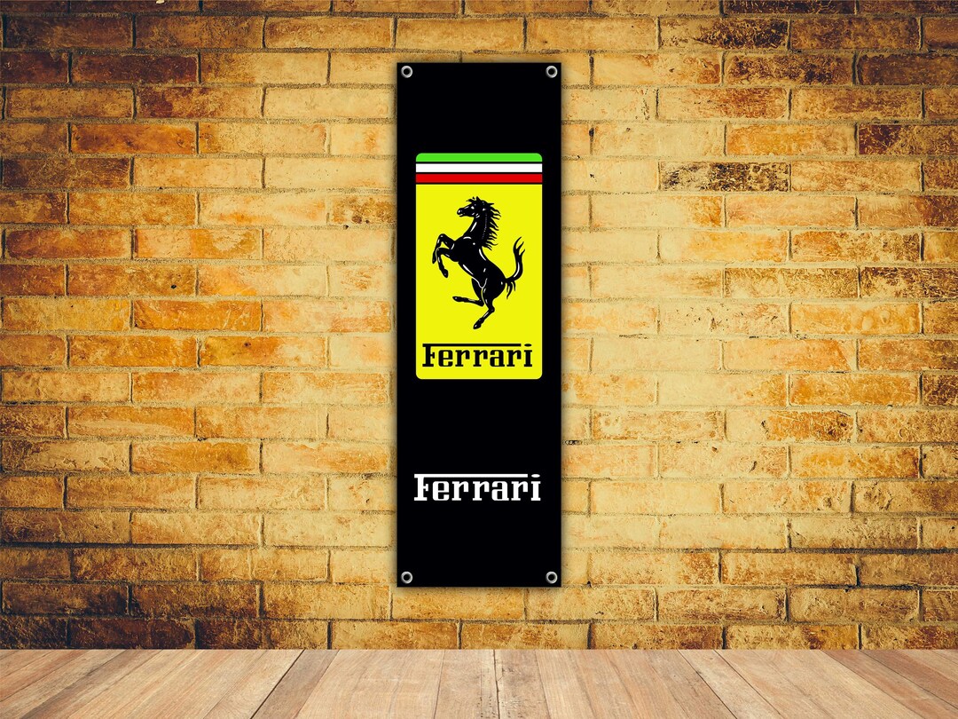Ferrari Logo Banner Vinyl Garage Schild, Büro oder Showroom, Flagge ...
