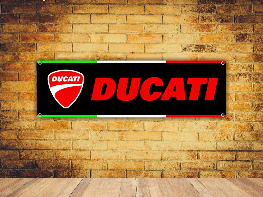 DUCATI Banner Vinyl Garage Sign,office or Showroom, Flag, Racing Poster ...