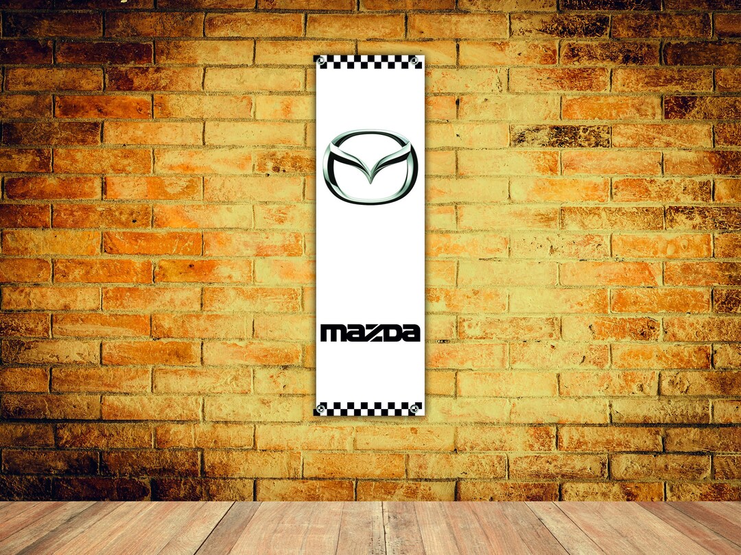 Mazda Logo Banner Vinyl Garage Sign,office or Showroom, Flag, Racing ...