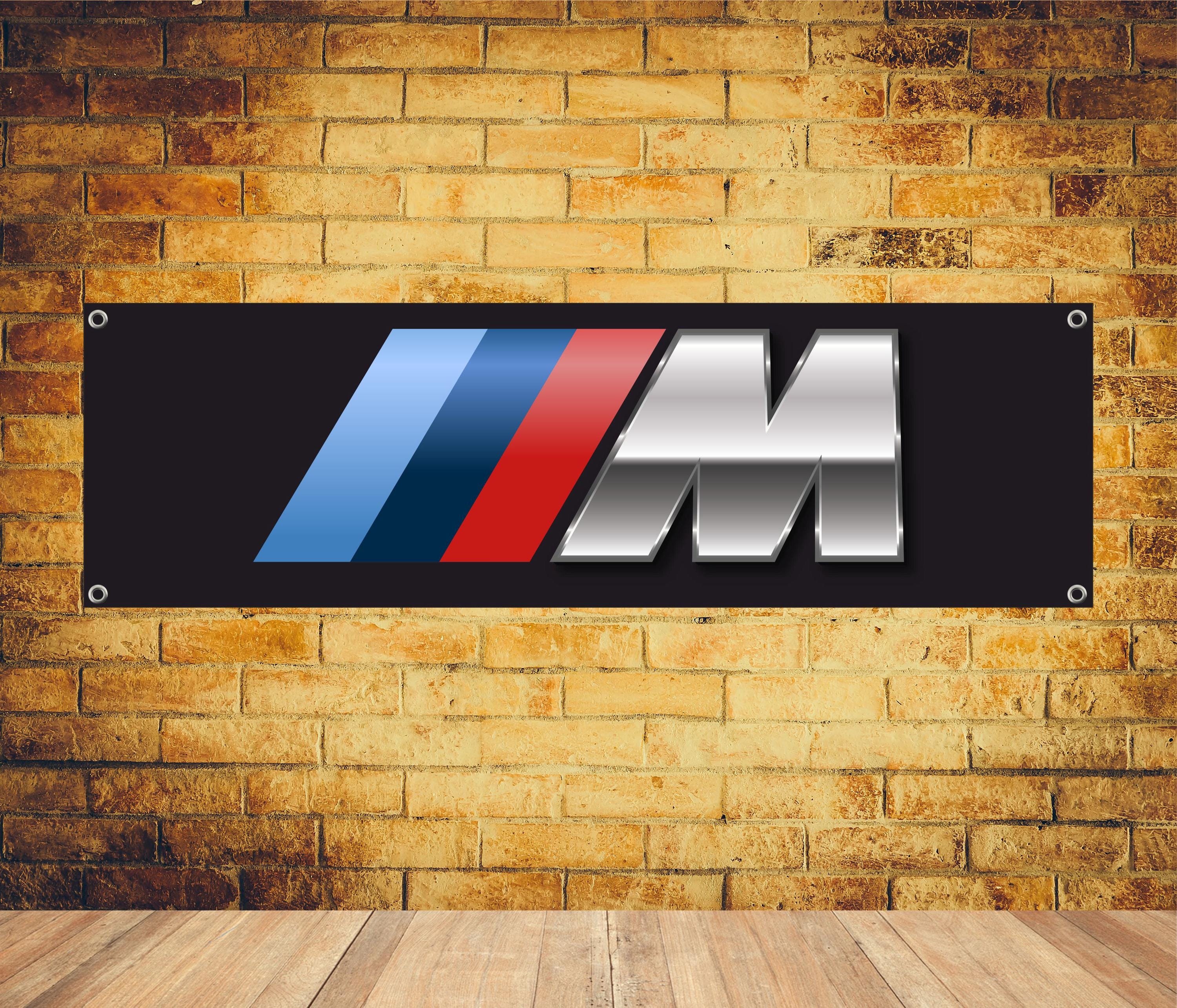 BMW M Logo Banner Vinyl Garage Sign,office or Showroom, Flag, Racing ...