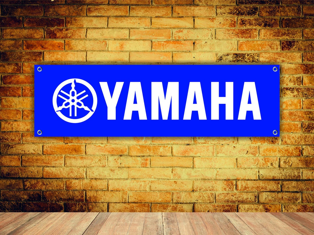 YAMAHA Logo Banner Vinyl Garage Sign,office or Showroom, Flag, Racing ...