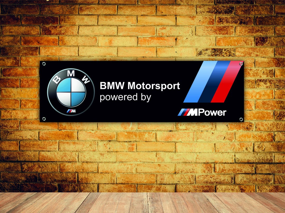 BMW Logo Banner Vinyl Garage Sign,office or Showroom, Flag, Racing ...