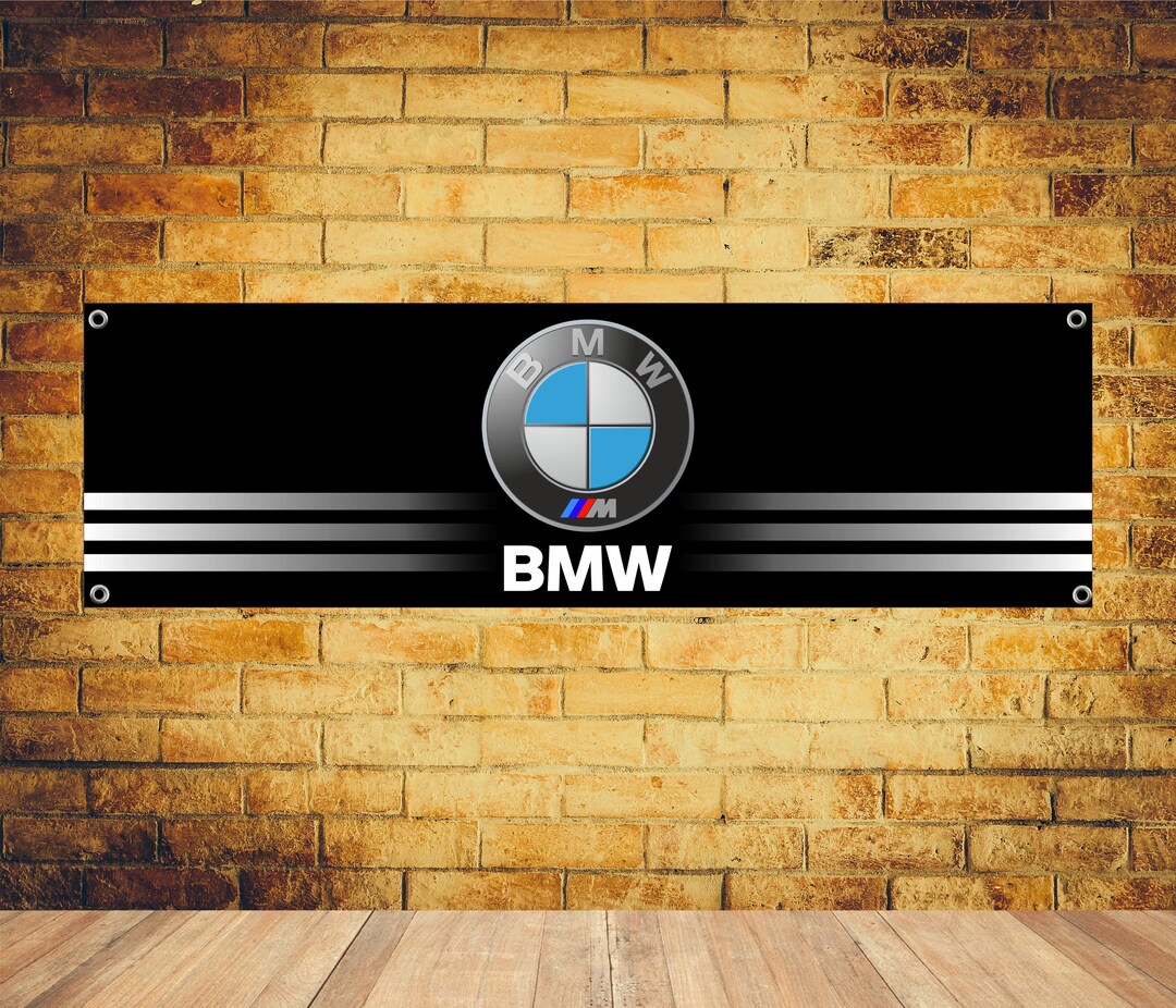 BMW Logo Banner Vinyl Garage Sign,office or Showroom, Flag, Racing ...