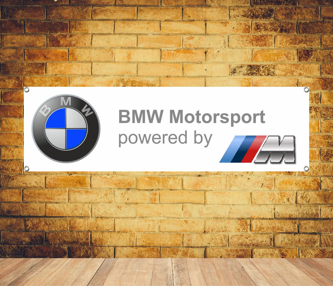 BMW Logo Banner Vinyl Garage Sign,office or Showroom, Flag, Racing ...