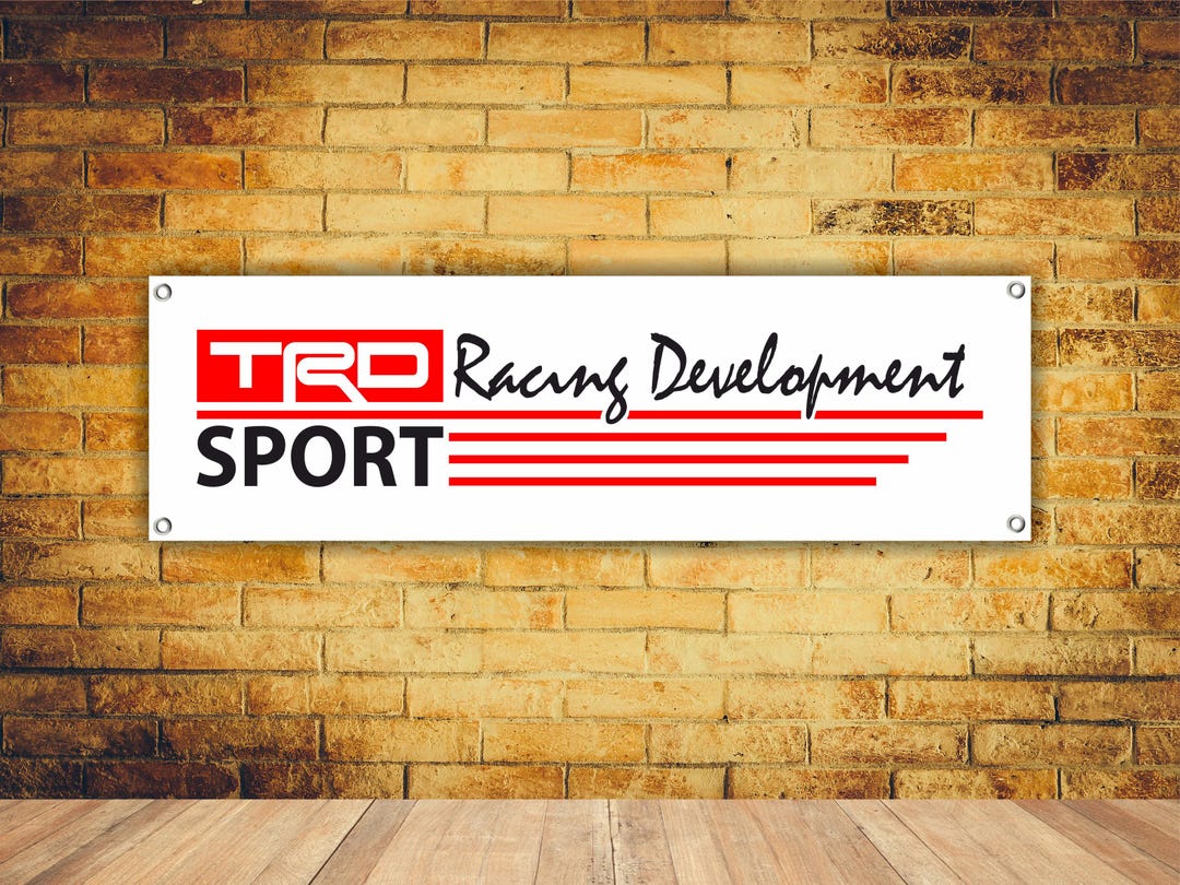TOYOTA TRD Sport Banner Vinyl Garage Sign,office or Showroom, Flag ...