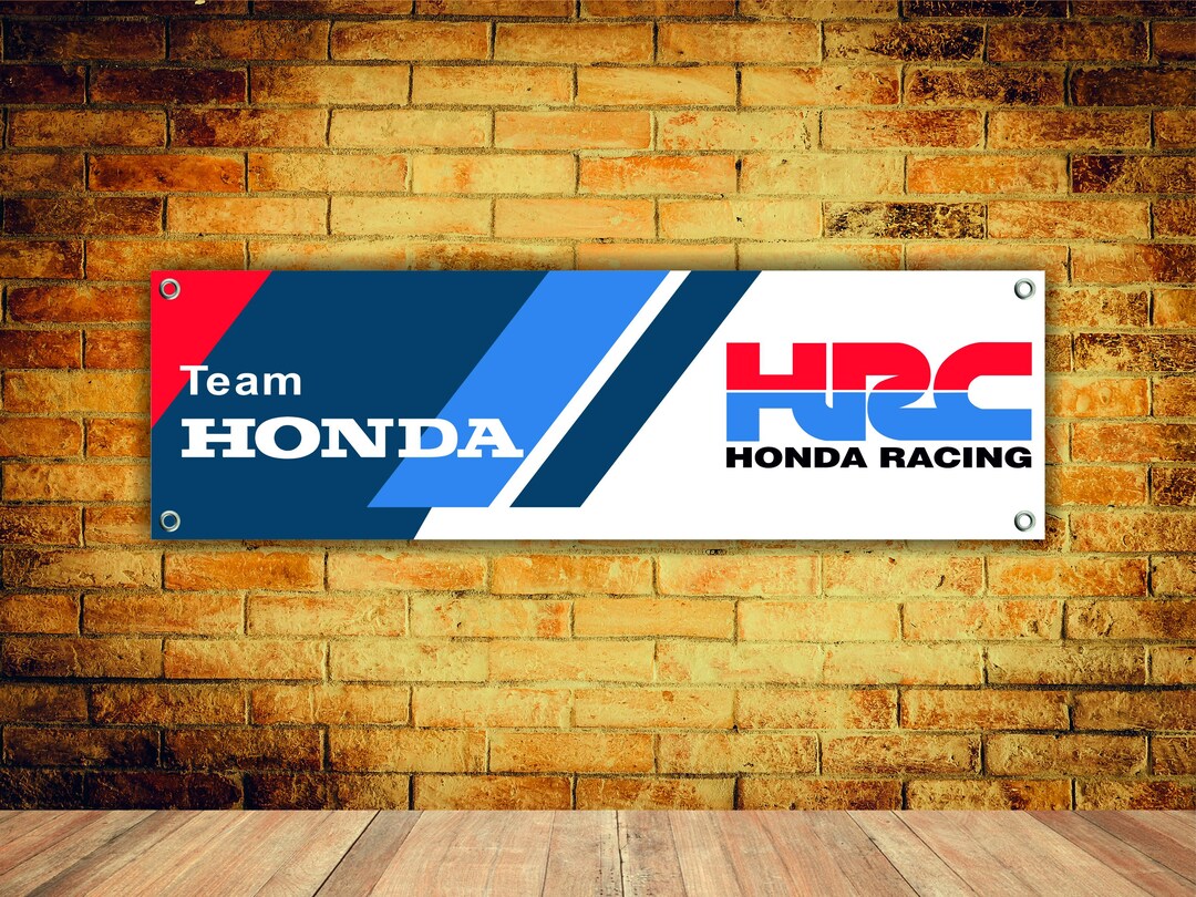 Honda HRC Logo Banner Vinyl Garage Sign,office or Showroom, Flag ...