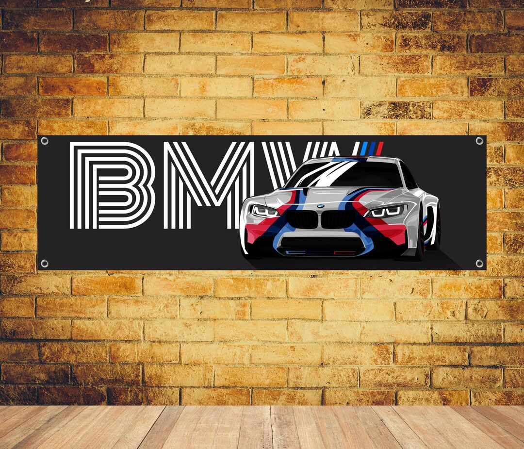 BMW Logo Banner Vinyl Garage Sign,office or Showroom, Flag, Racing ...