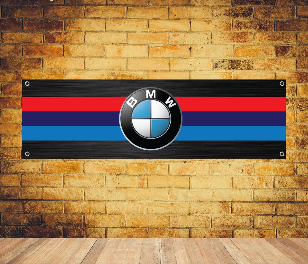 BMW Logo Banner Vinyl Garage Sign,office or Showroom, Flag, Racing ...