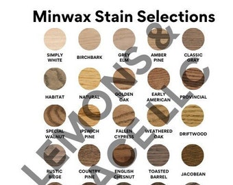 Minwax Semi-transparent Wood Stain Color Options Editable Color Chart ...