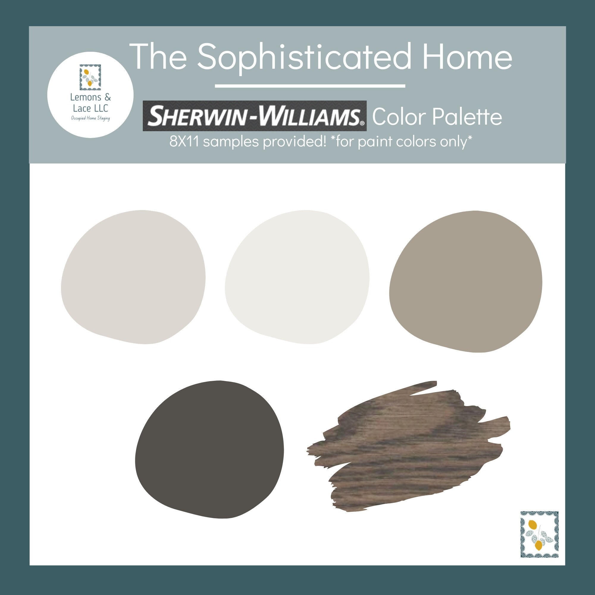 The Sophisticated Home Sherwin Williams Color Palette includes Samples ...