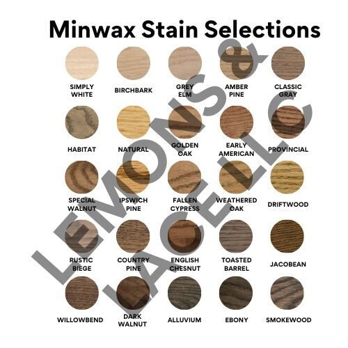 Minwax Stain Chart Download - Etsy