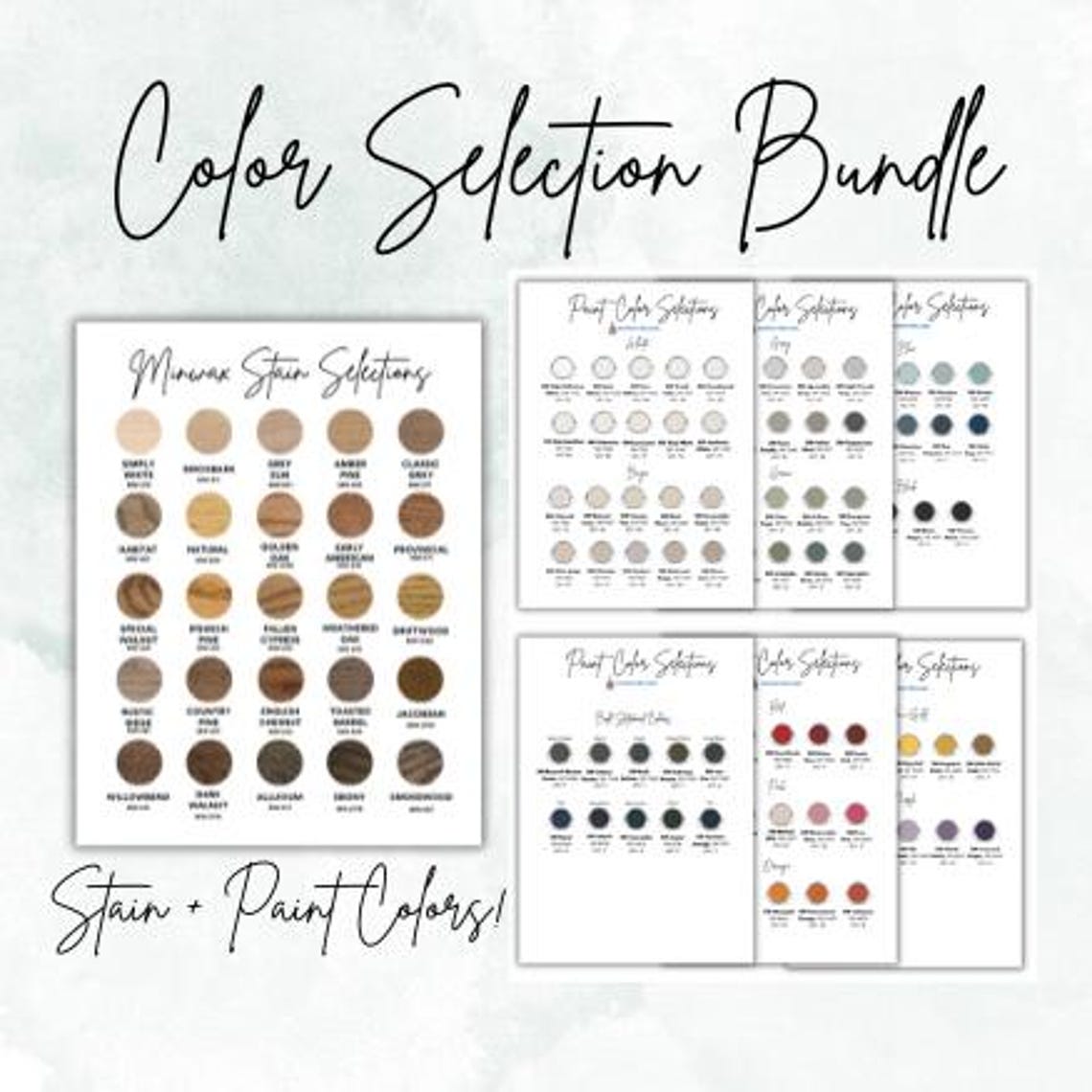 Color Selection Bundle - Homeowners, Builders and Designers - Etsy