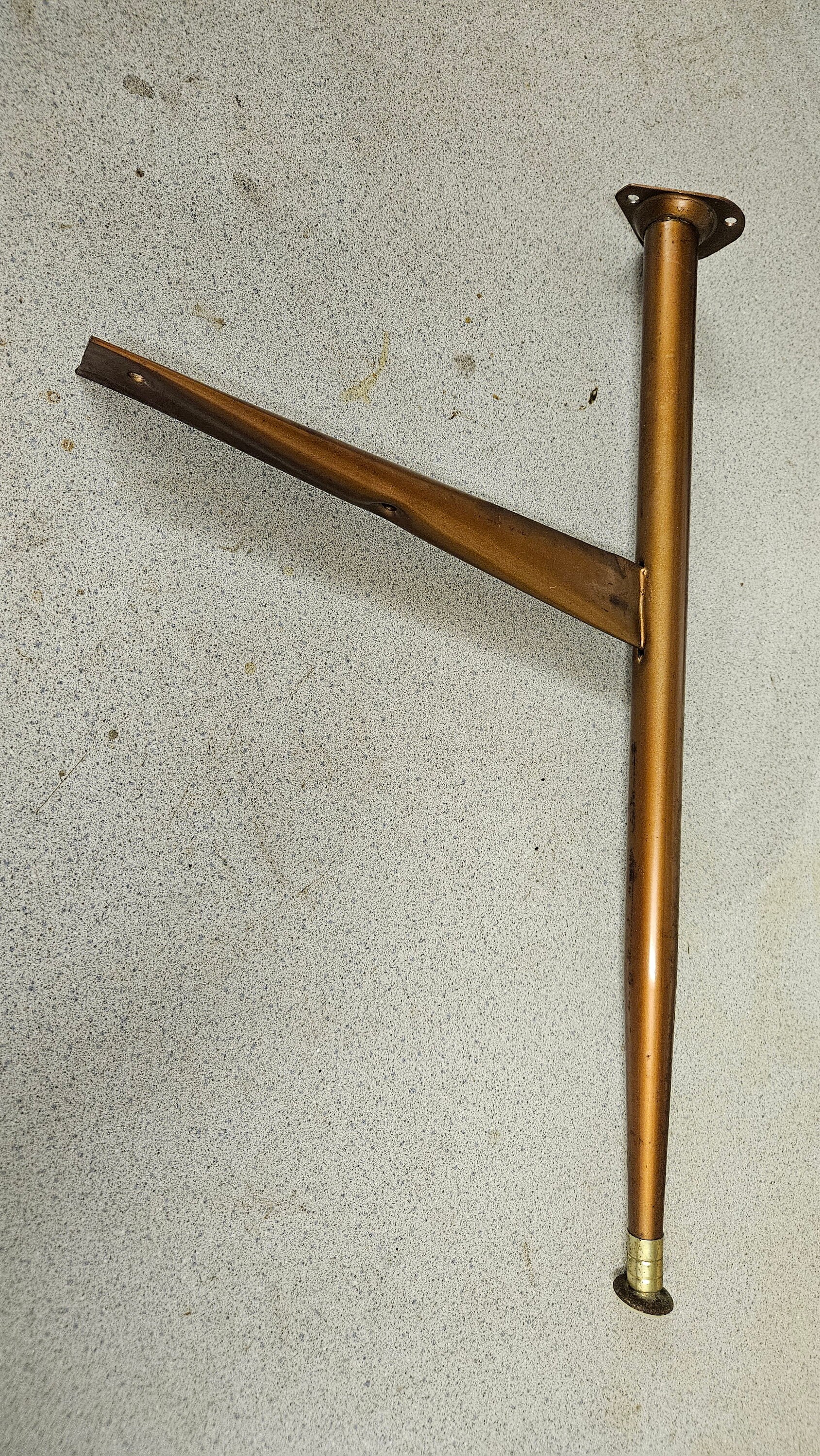 Vintage Mid-century Metal Table Legs (reclaimed) - 20" Total Height - Etsy