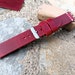 Crimson Red Apple Watch Band, Full Vegetal Premium Double Layer of ...