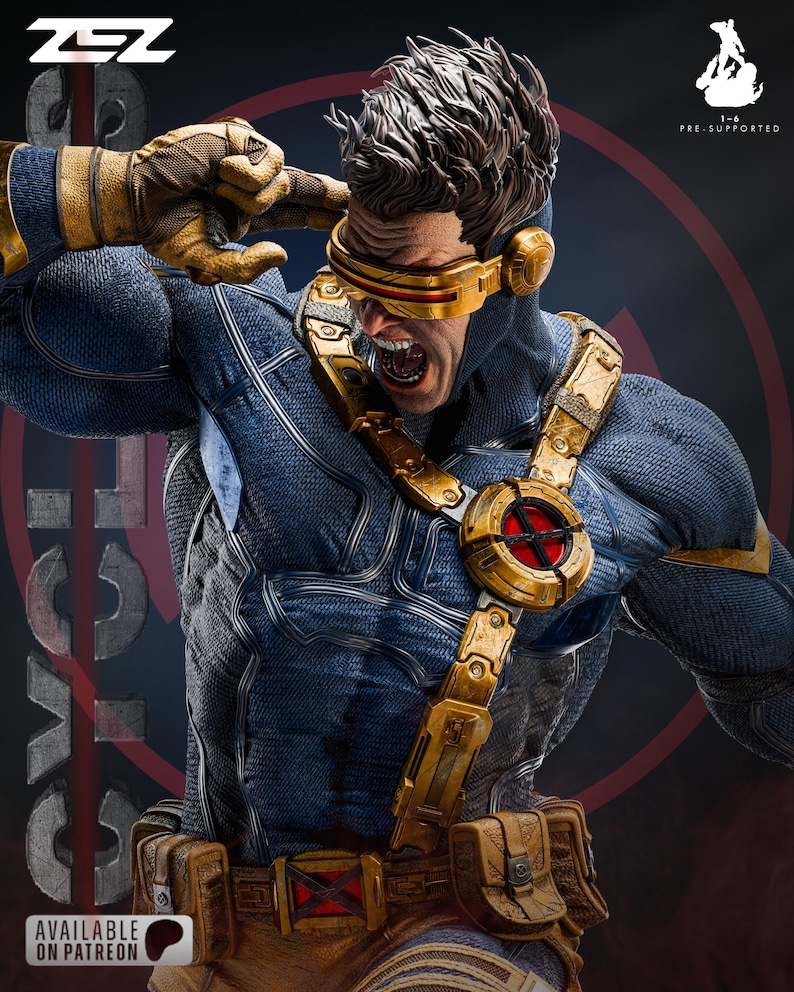 Cyclops X-men - 1/6 Scale Statue - Unpainted - Etsy