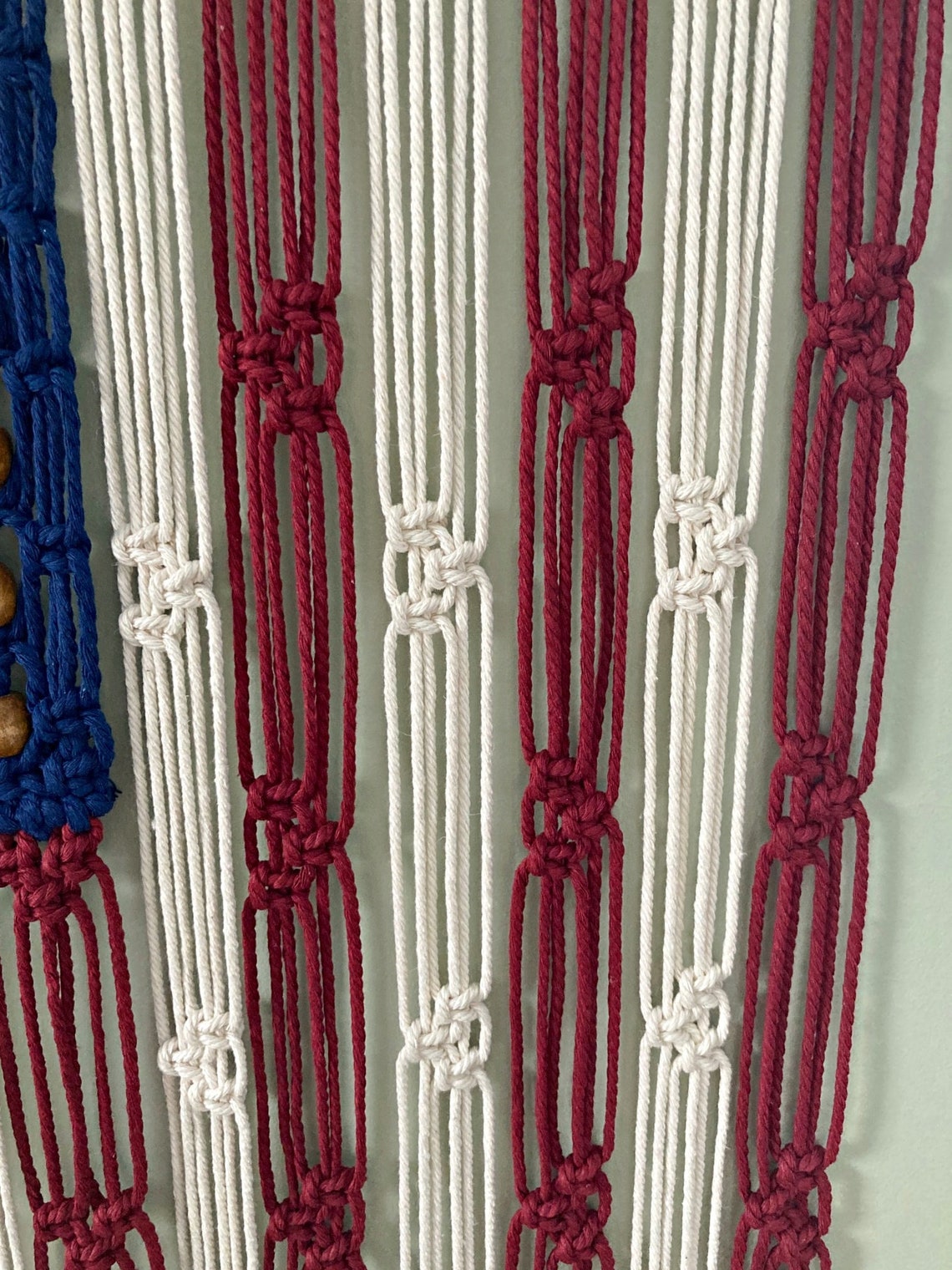 Macrame American Flag - Etsy