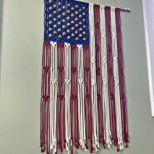 Macrame American Flag - Etsy