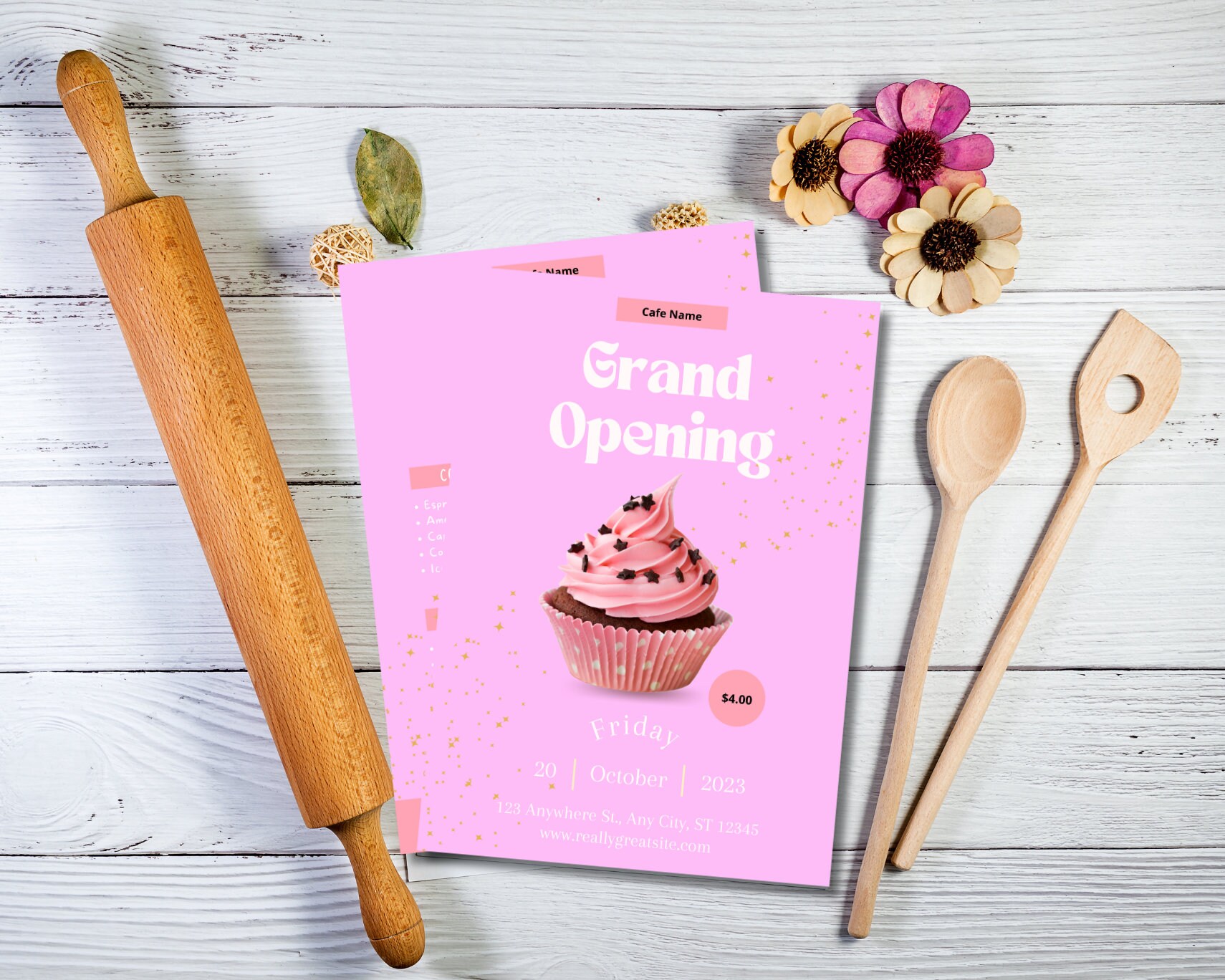 Bakery Flyer Bake Shop Flyer Grand Opening Flyer Bake Sale - Etsy