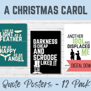 A Christmas Carol Quotations - Key Quotes | Display Posters | Digital ...